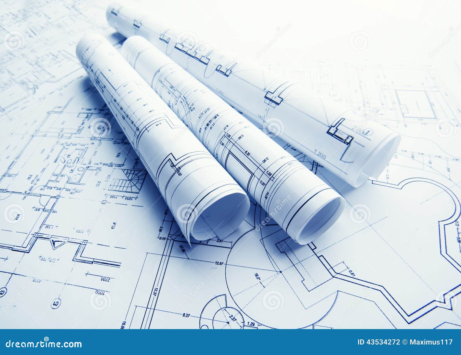 Technology blueprints stock photo. Image of architectural - 43534272