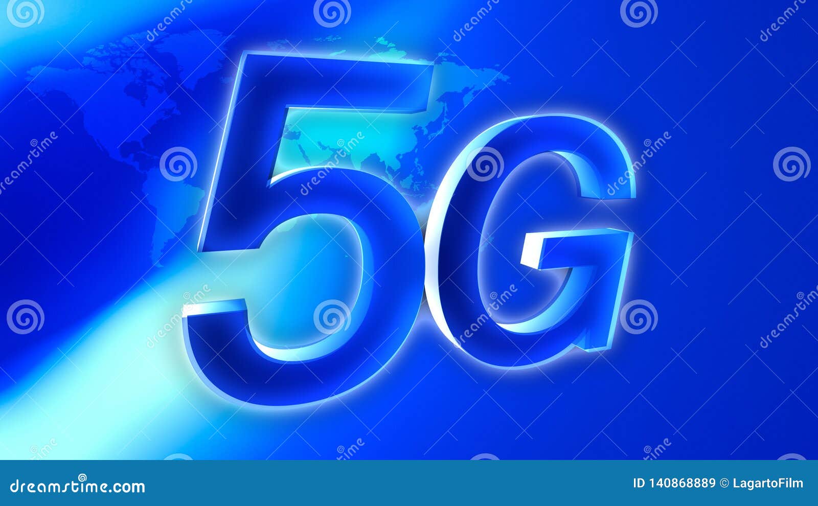 Technology Breaking World News Concept 5G Illustration Stock ...