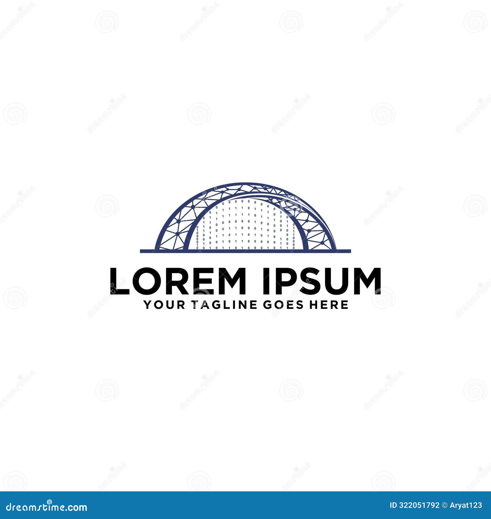 Technology Bridge Connect Logo Idea Stock Illustration - Illustration ...