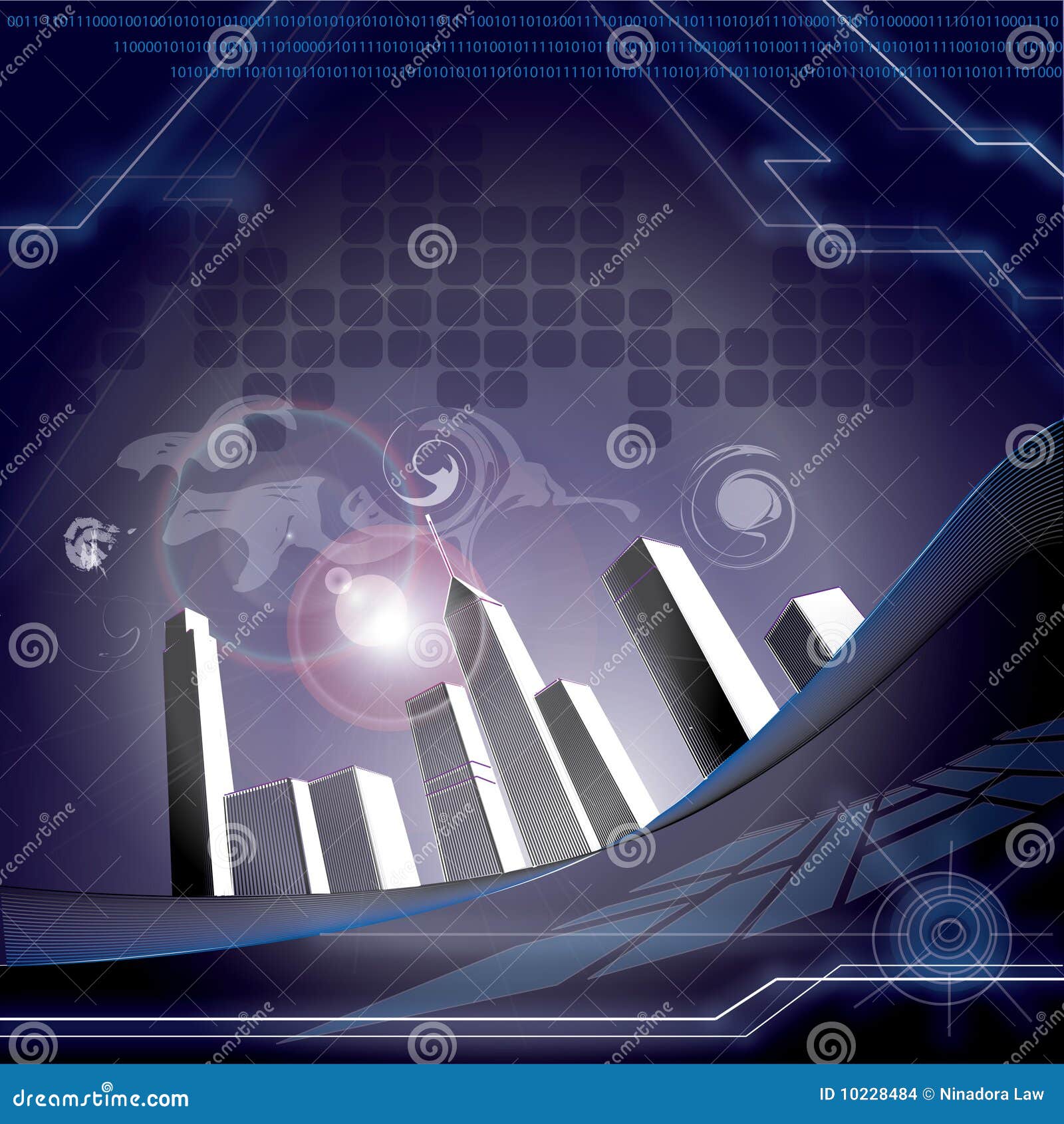 Technology building stock illustration. Illustration of square - 10228484