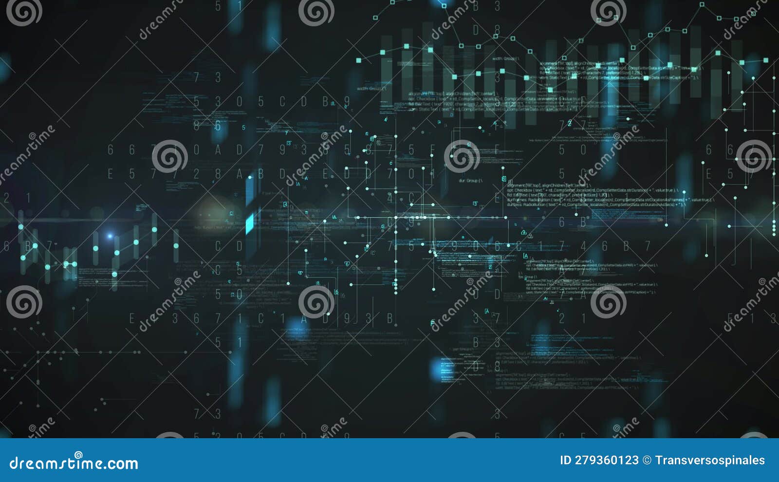 Technology or Business Background with Digits and Numbers Stock Video ...