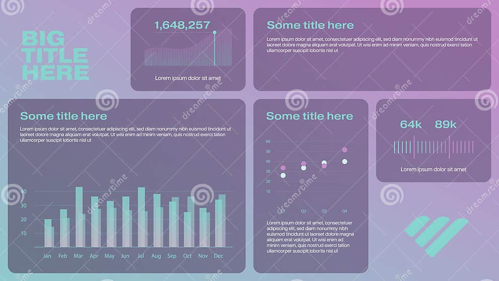 Technology Business Grid Layout Ui Infographics Template with Graphs ... Technology Business Grid Layout Ui Infographics Template with Graphs ...
