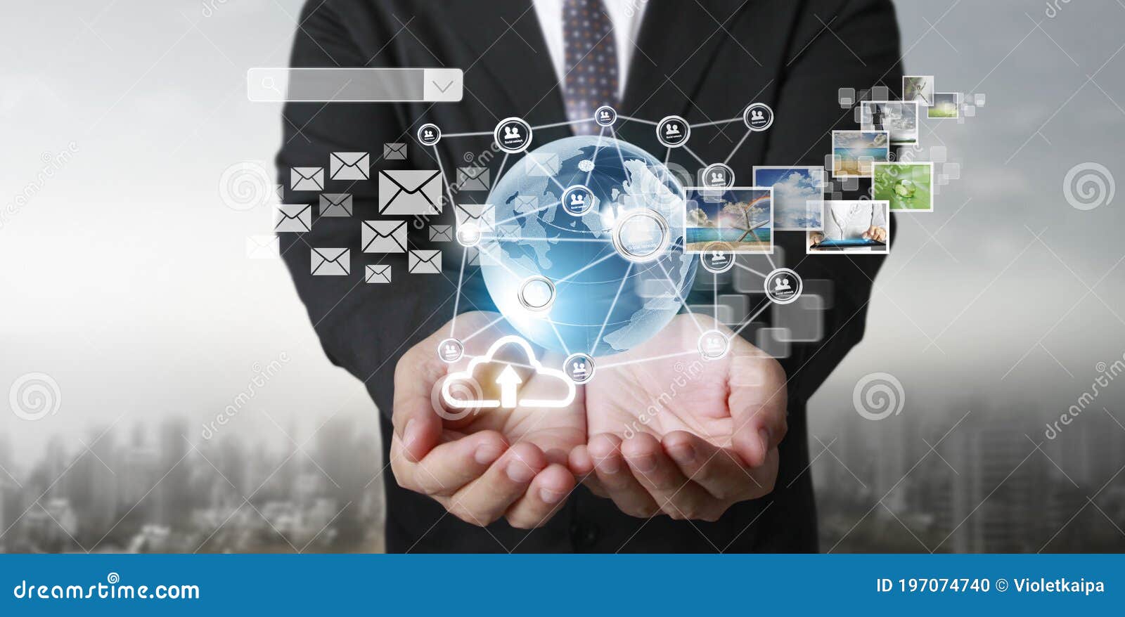 Technology Business in the Hands Stock Photo - Image of interface ...