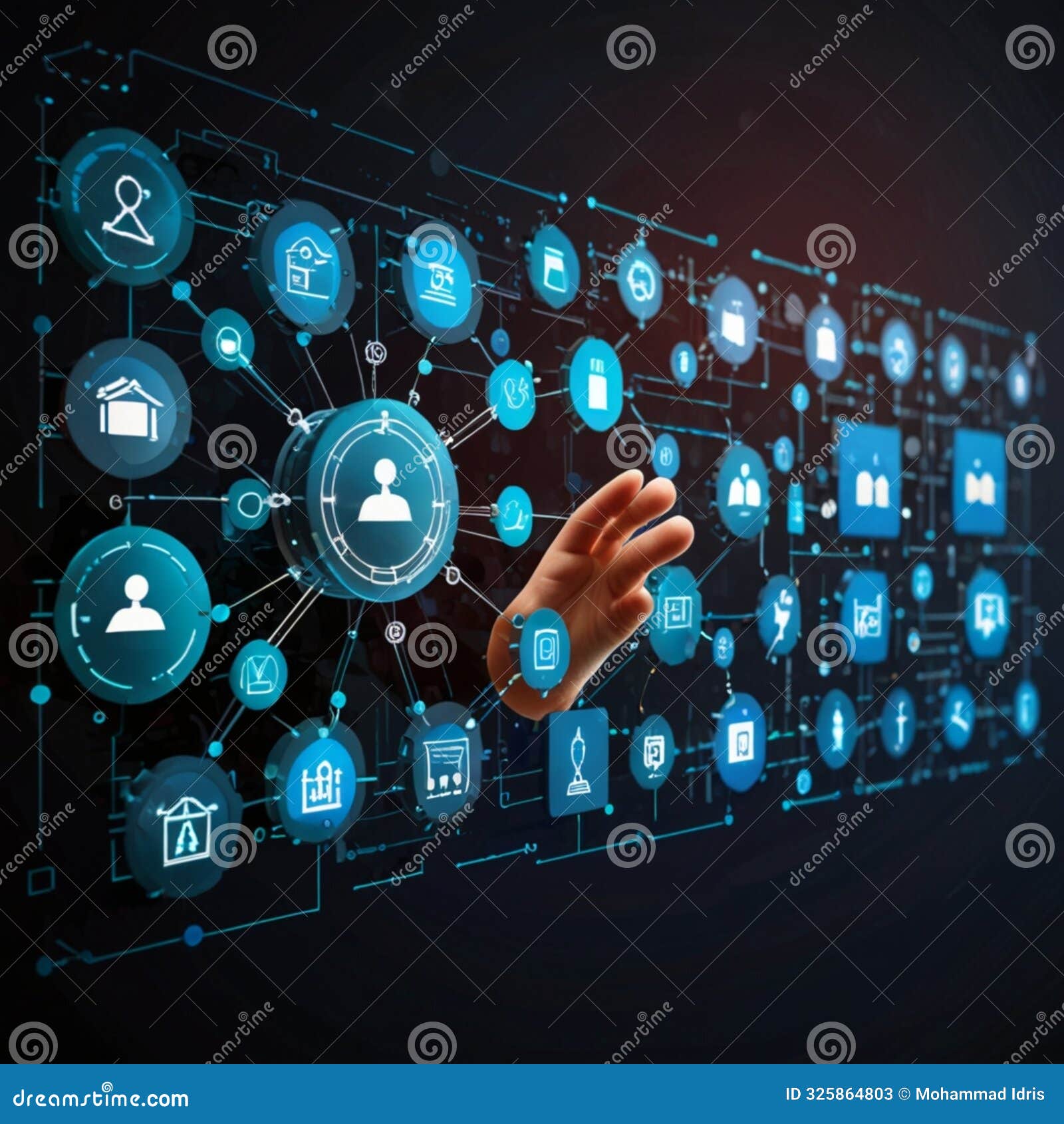 Technology, Business, the Internet, and Network Concepts. Process ...