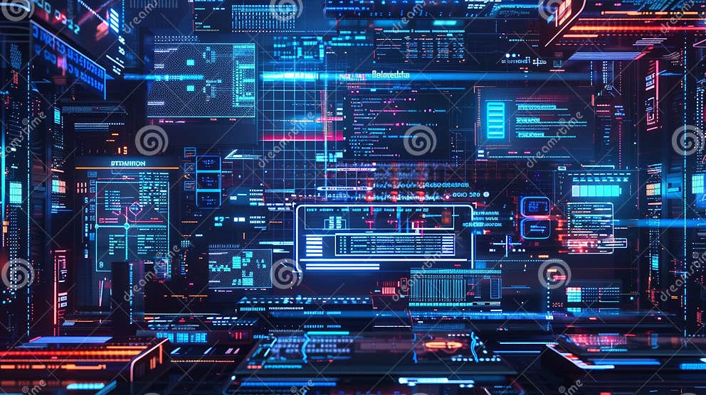 Technology Business Programming and Coding App. Word Development on Laptop S Stock Illustration ...