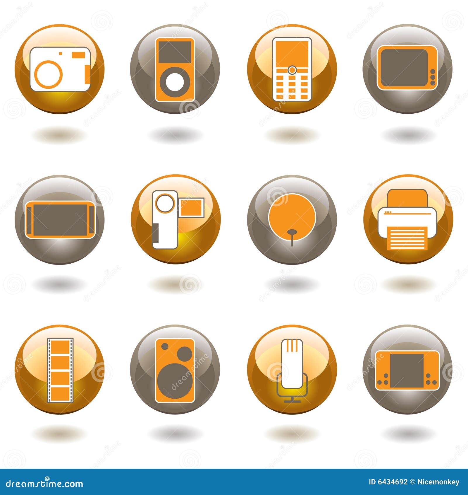 Technology buttons subtle stock illustration. Illustration of ...