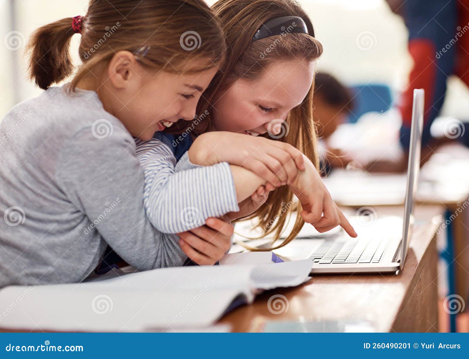 Technology Can Bring Some Fun into Learning Too. Elementary School Kids ...