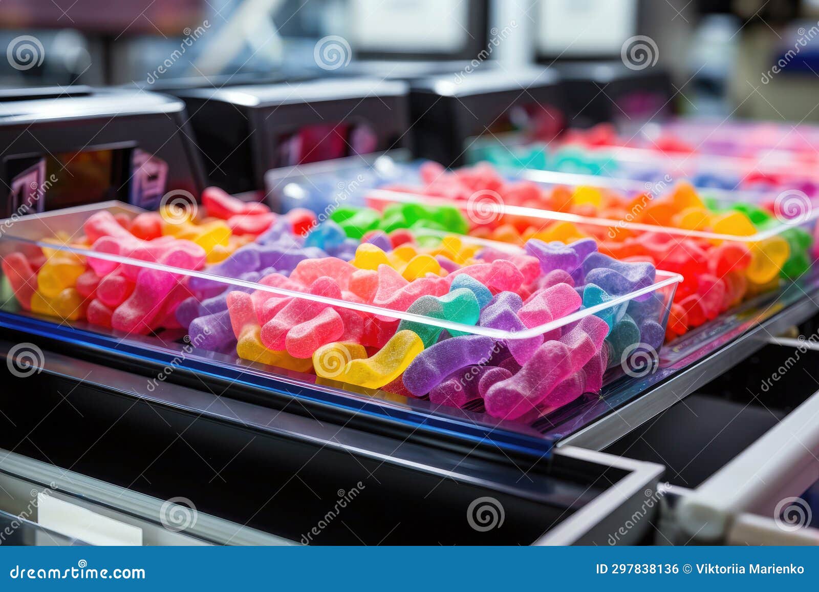 Technology of Candy Production at the Confectionery Factory Stock ...
