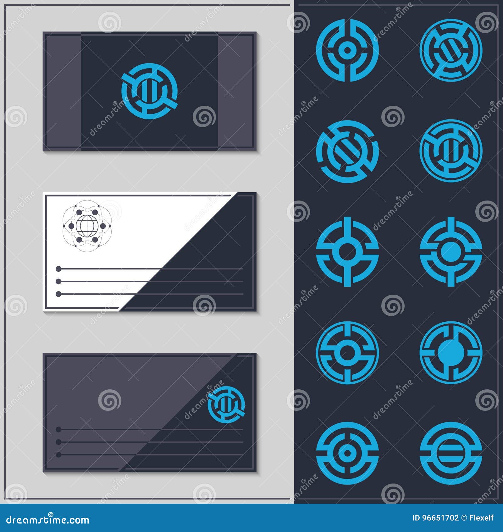 Technology card template. stock vector. Illustration of badge - 96651702