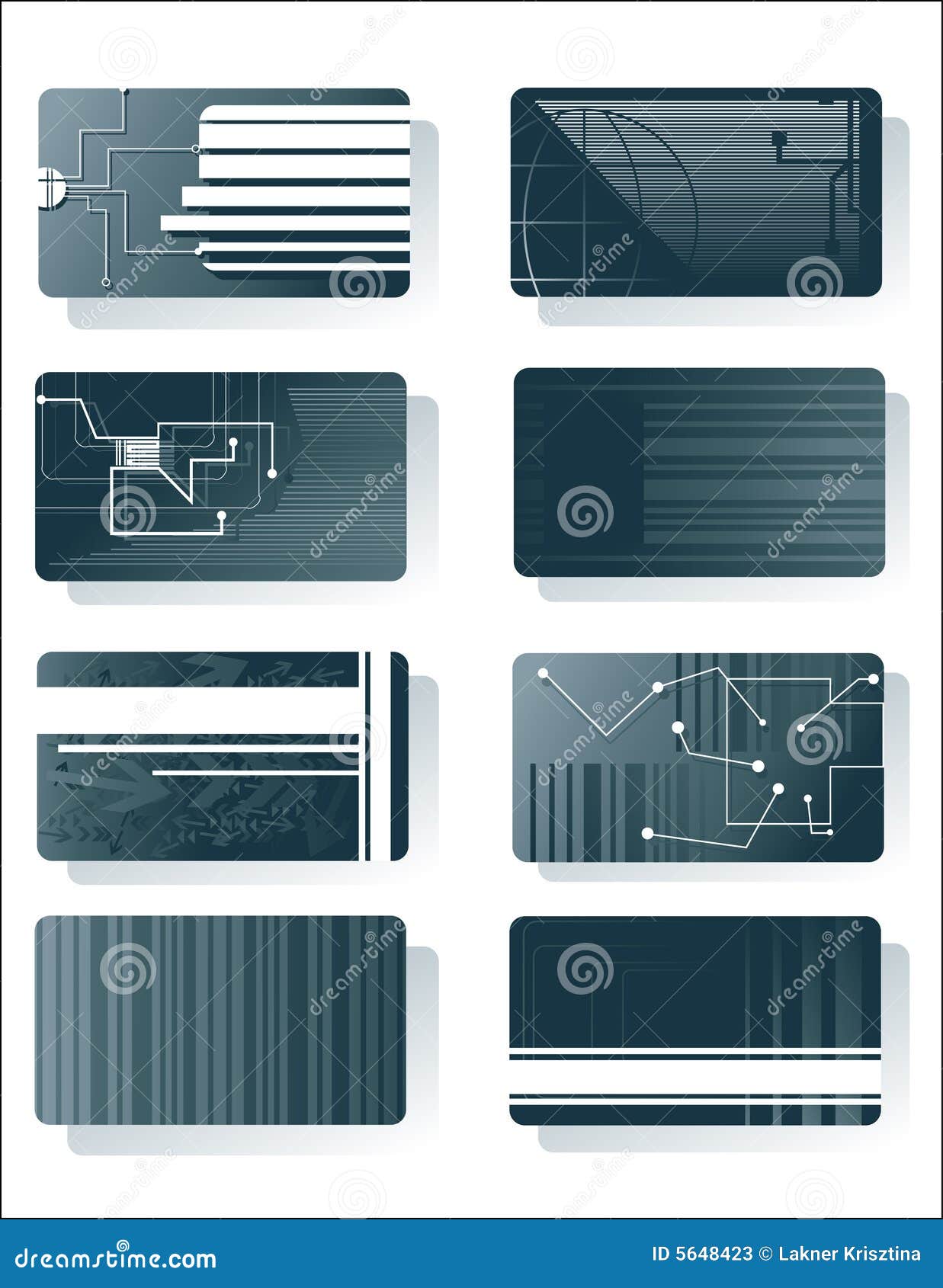 Technology cards stock vector. Illustration of background - 5648423