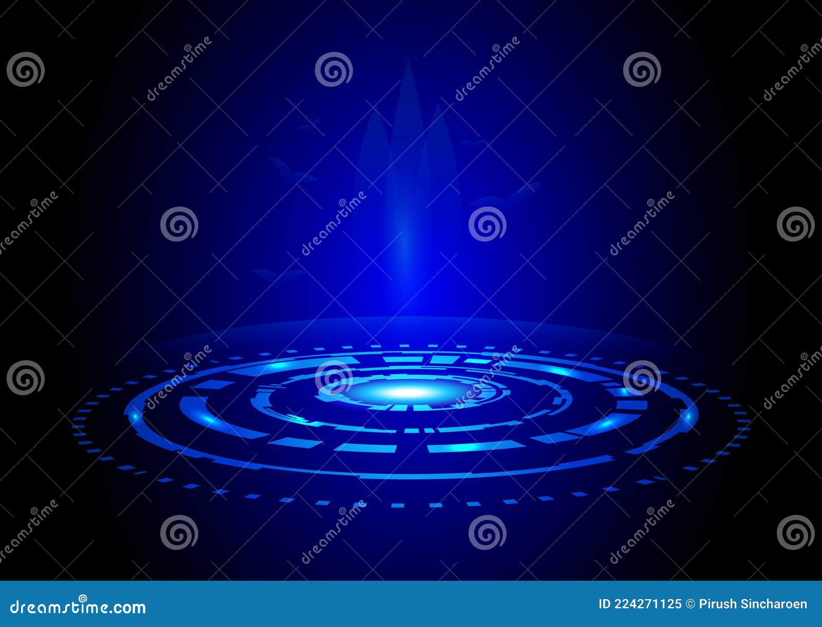 Technology Circle Background.9,technology Ring, Made of Geometric ...