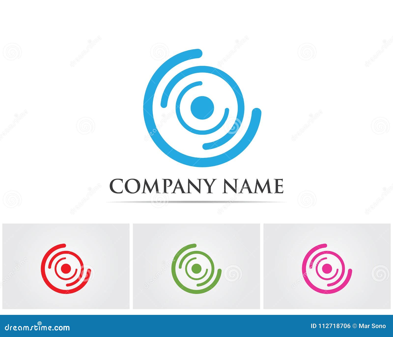 Technology Circle Logo and Symbols Vector.. Stock Vector - Illustration ...