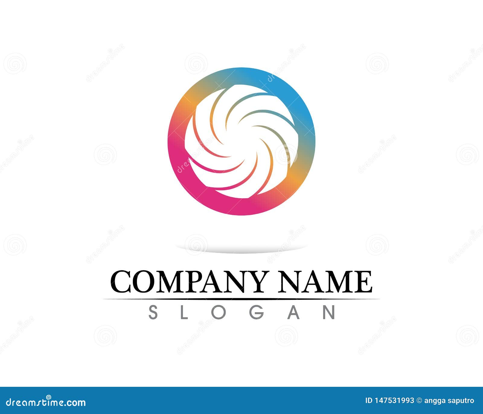 Technology Circle Logo and Symbols Vector Stock Illustration ...