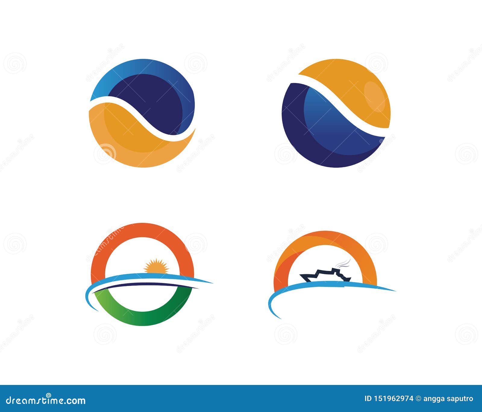Technology Circle Logo and Symbols Vector Stock Vector - Illustration ...