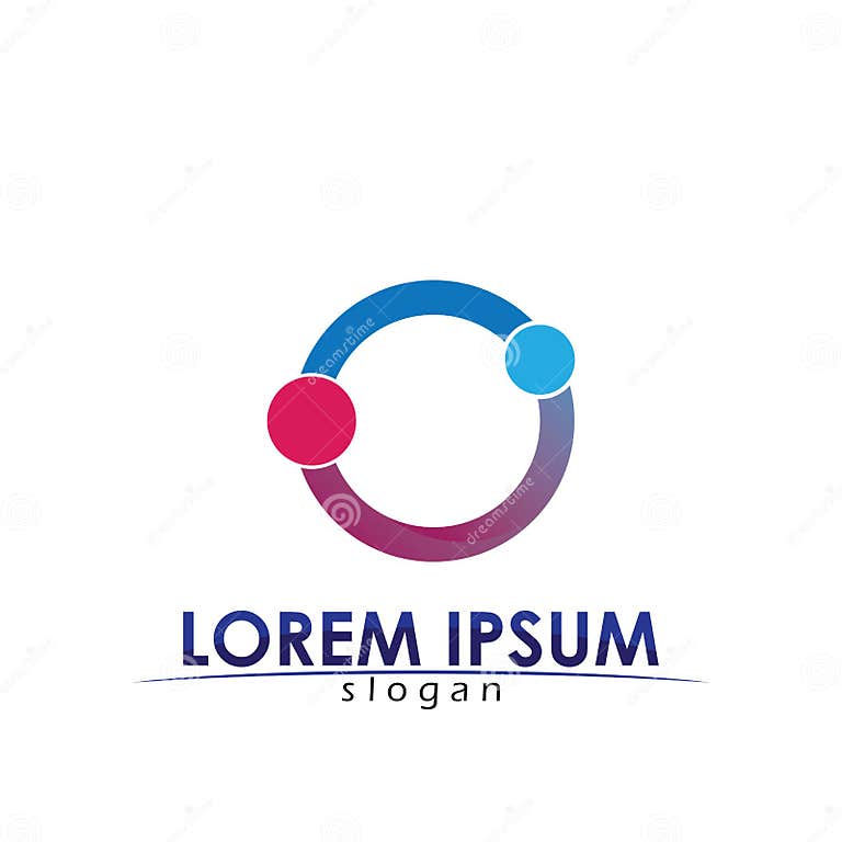 Technology Circle Logo and Symbols Vector Design Stock Illustration ...