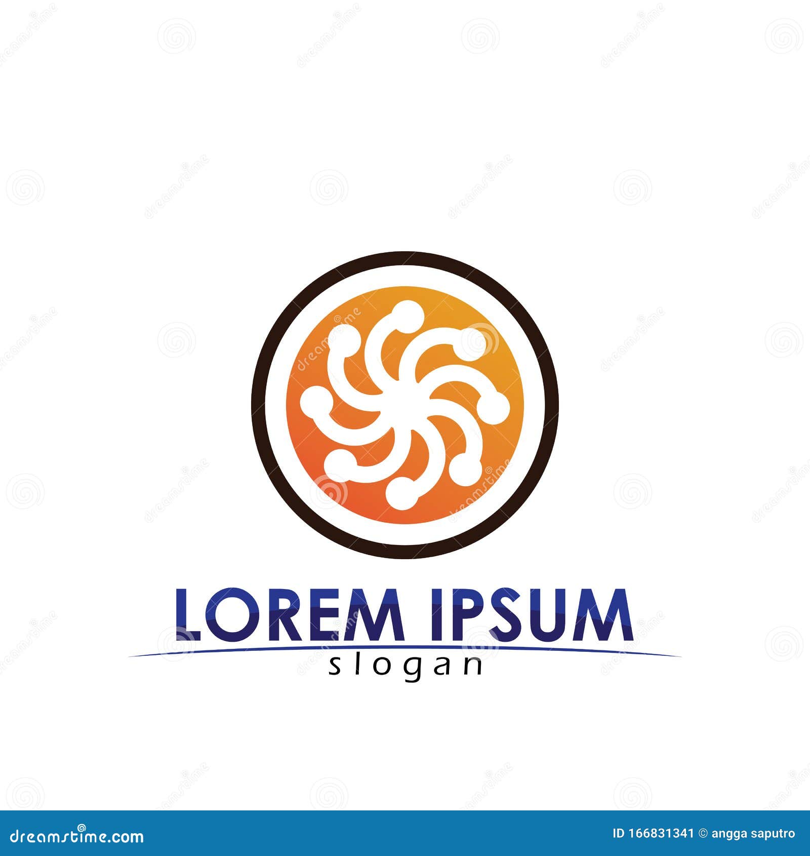 Technology Circle Logo and Symbols Vector Design Stock Illustration ...