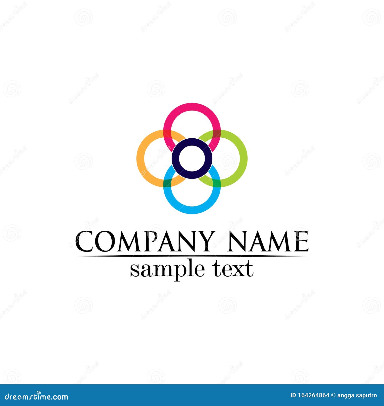 Technology Circle Logo and Symbols Vector Design Stock Illustration ...