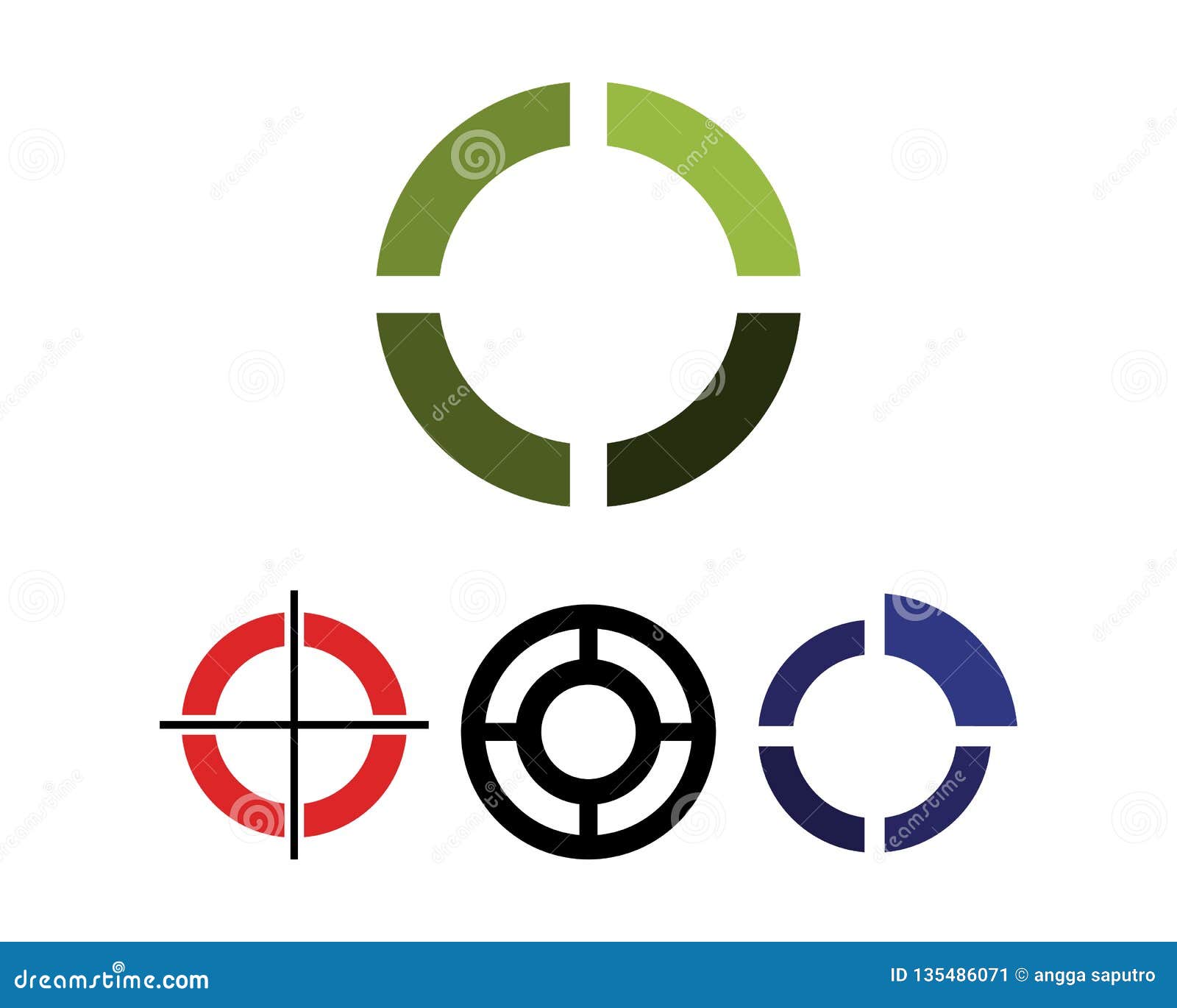 Technology Circle Logo and Symbols Vector Stock Vector - Illustration ...