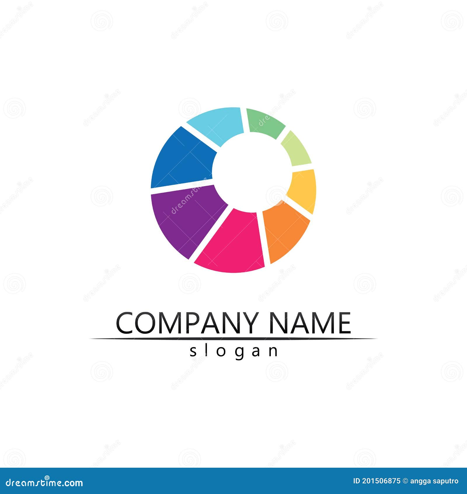 Technology Circle Logo and Symbols Vector Stock Vector - Illustration ...