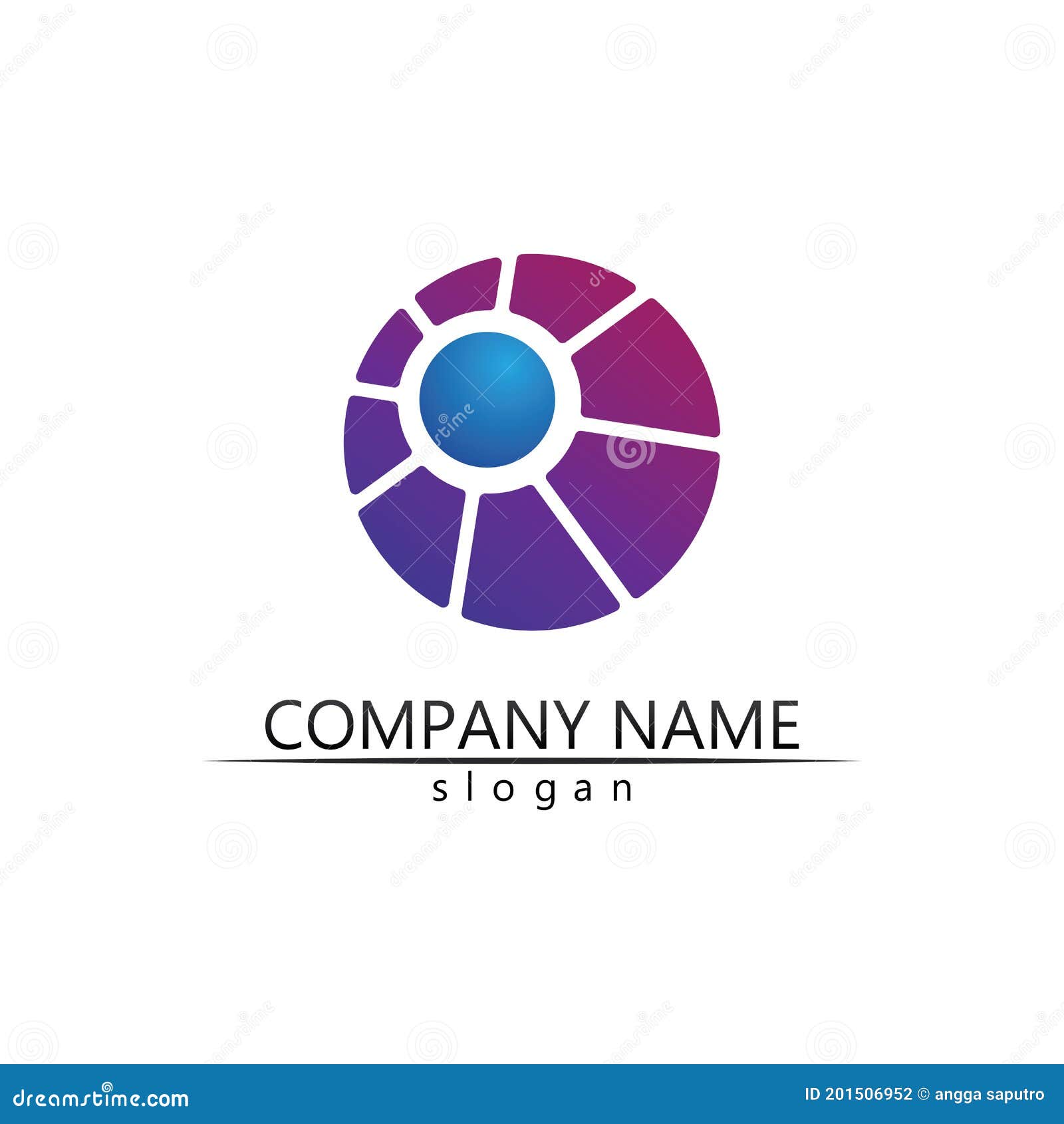 Technology Circle Logo and Symbols Vector Stock Vector - Illustration ...