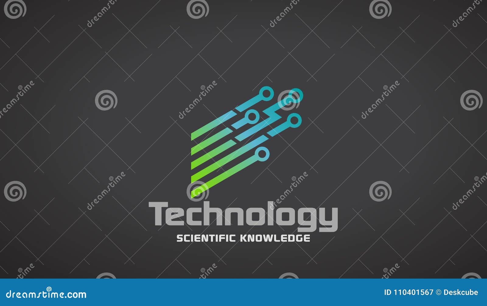 Technology Circuit Stripes Vector Logo Desigin Stock Vector ...