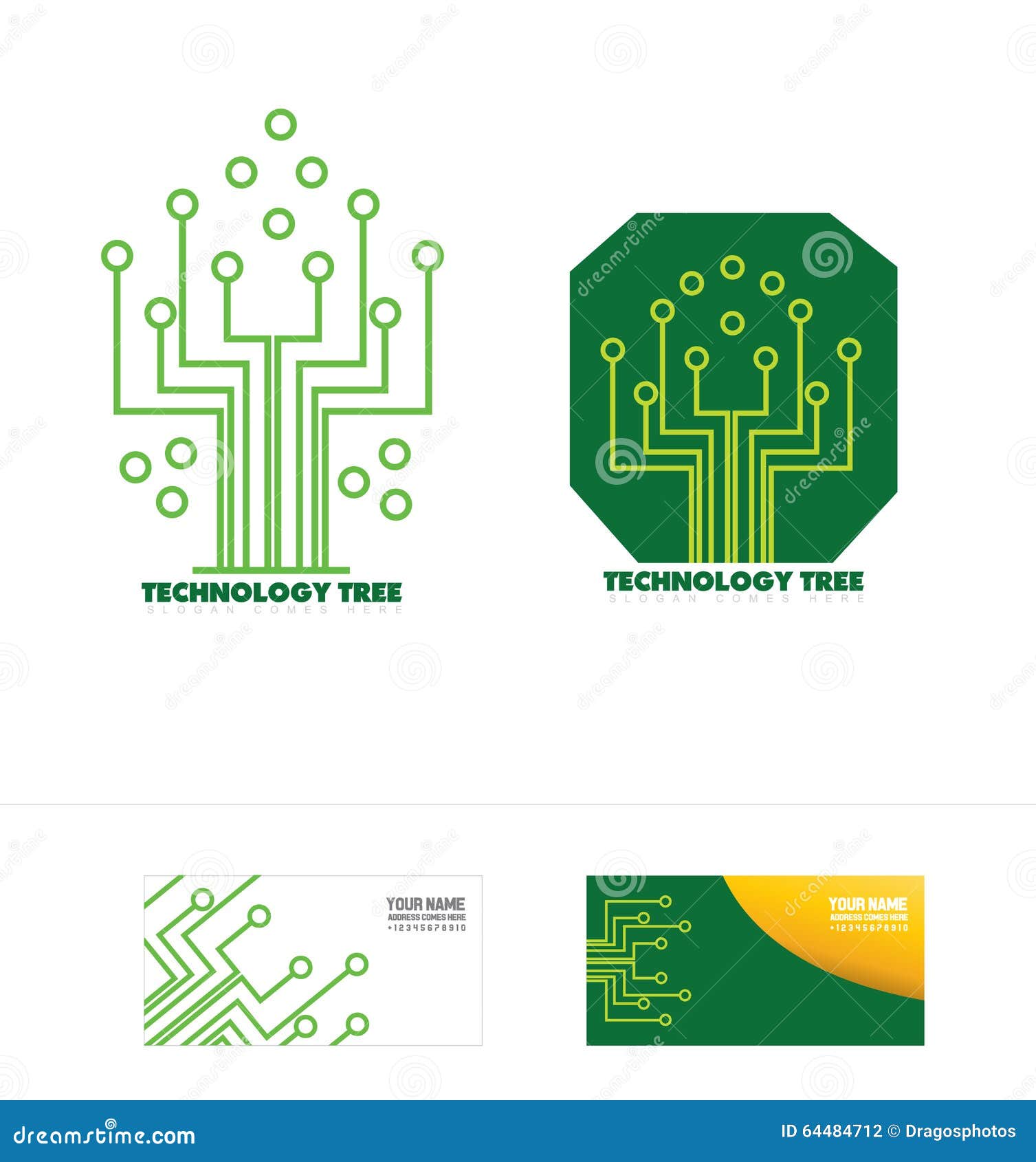 Technology Circuit Tree Concept Logo Icon Stock Vector - Illustration ...