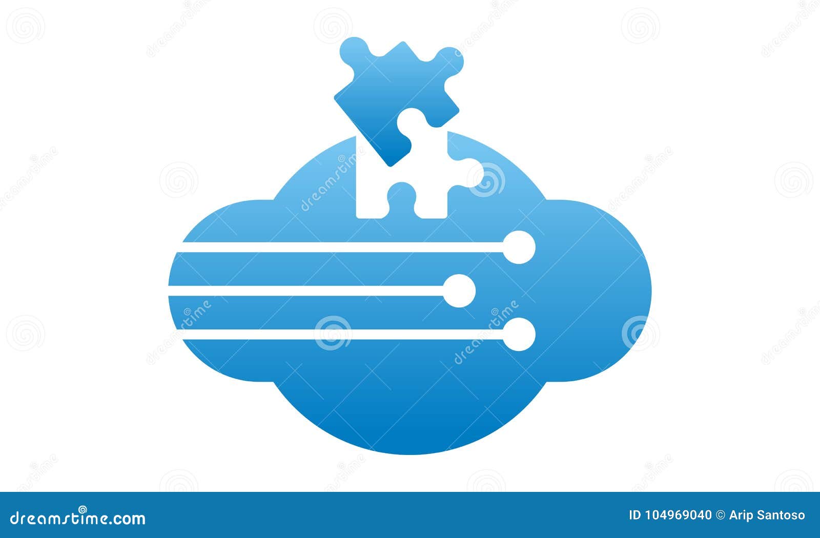 Technology Cloud Template stock vector. Illustration of icon - 104969040