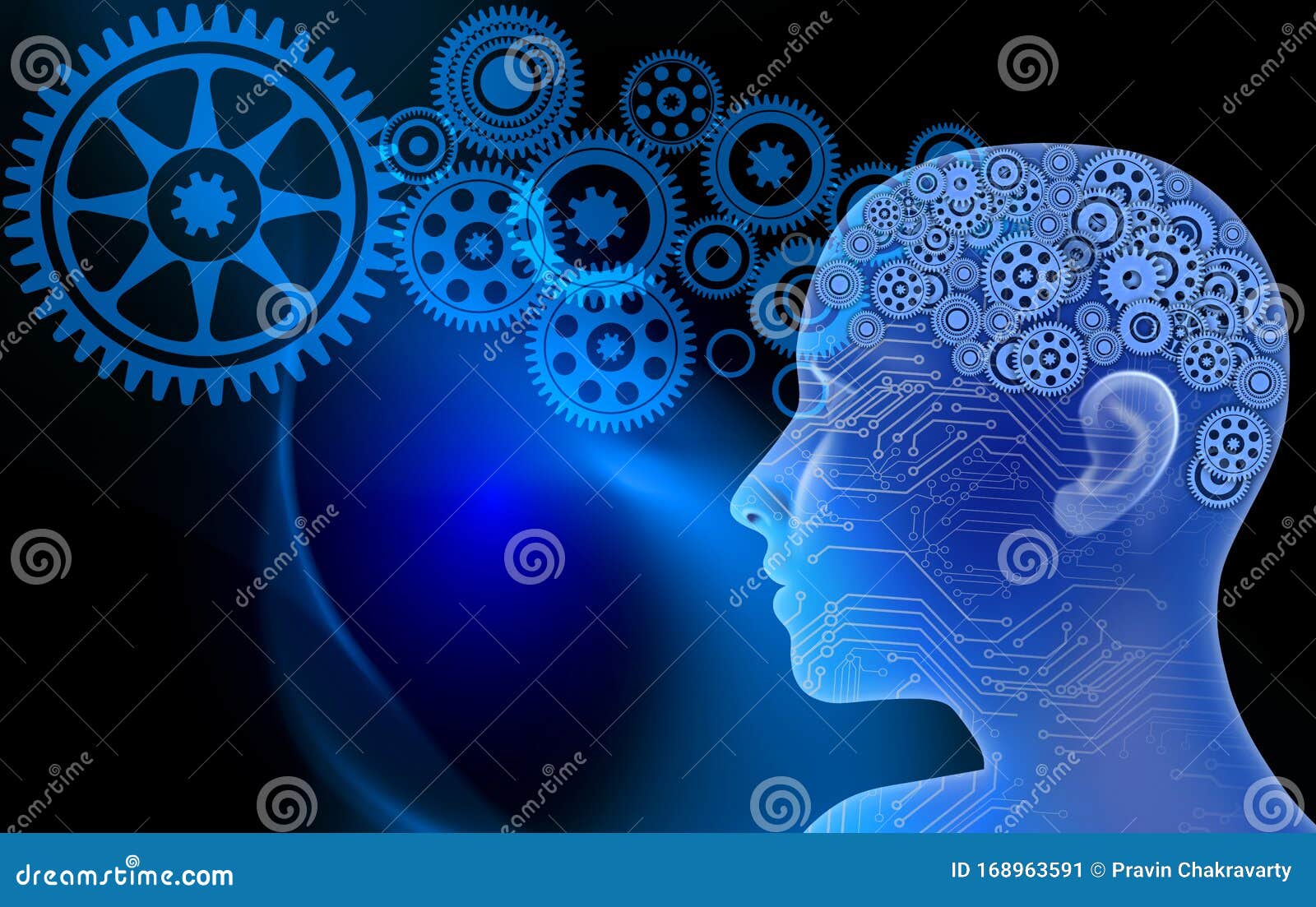 Technology Cogs Electronic Background. Virtual Concept. World Network ...