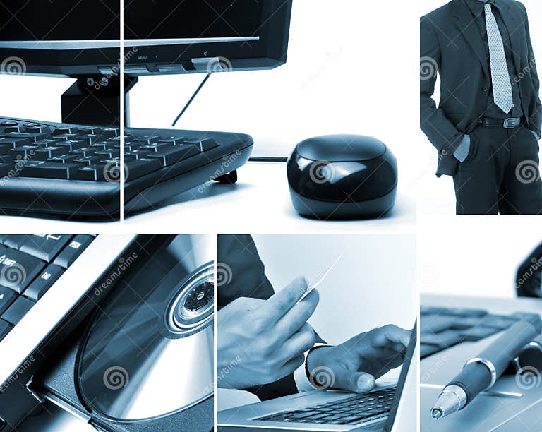 Technology collage stock illustration. Illustration of communications ...