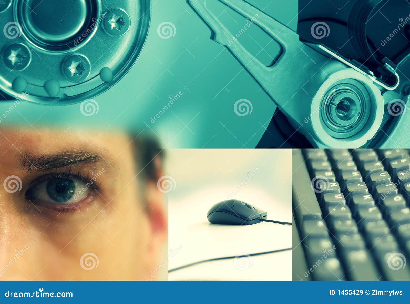 Technology collage stock image. Image of concept, equipment - 1455429
