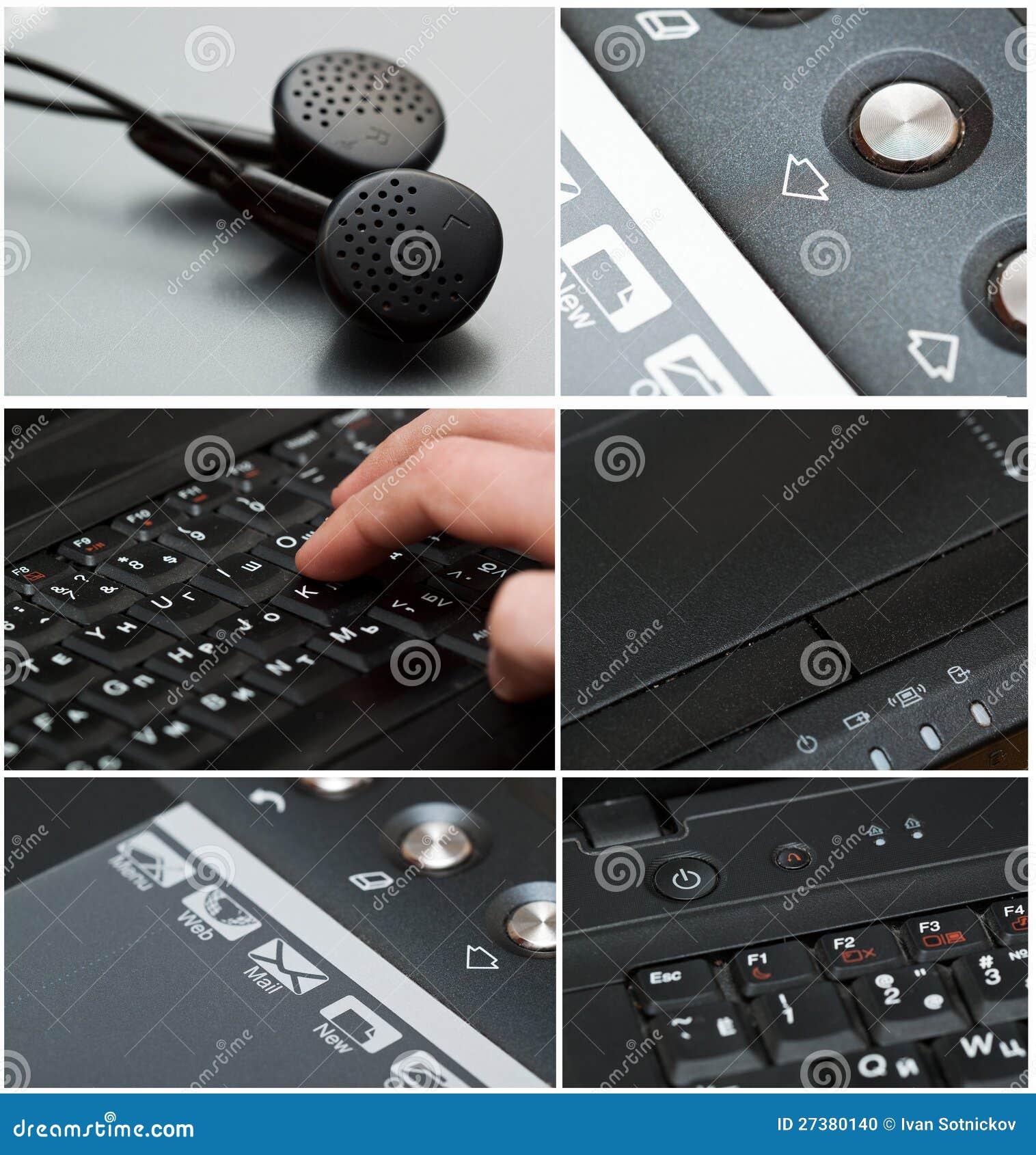 Technology collage stock photo. Image of computers, collection - 27380140