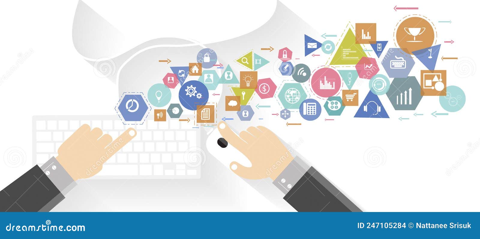 Technology Communicate - Creativity Design Modern Think Idea and ...