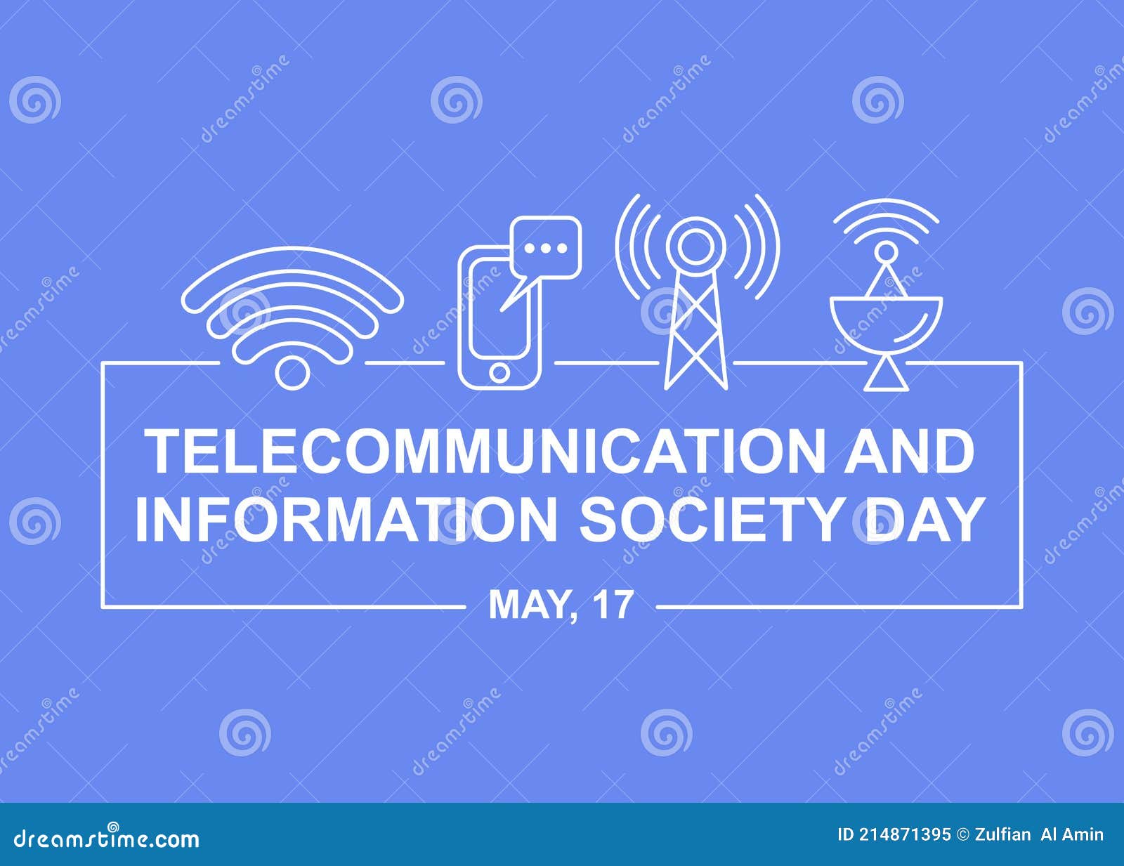 Technology for Communication Banner Design. Stock Vector - Illustration ...