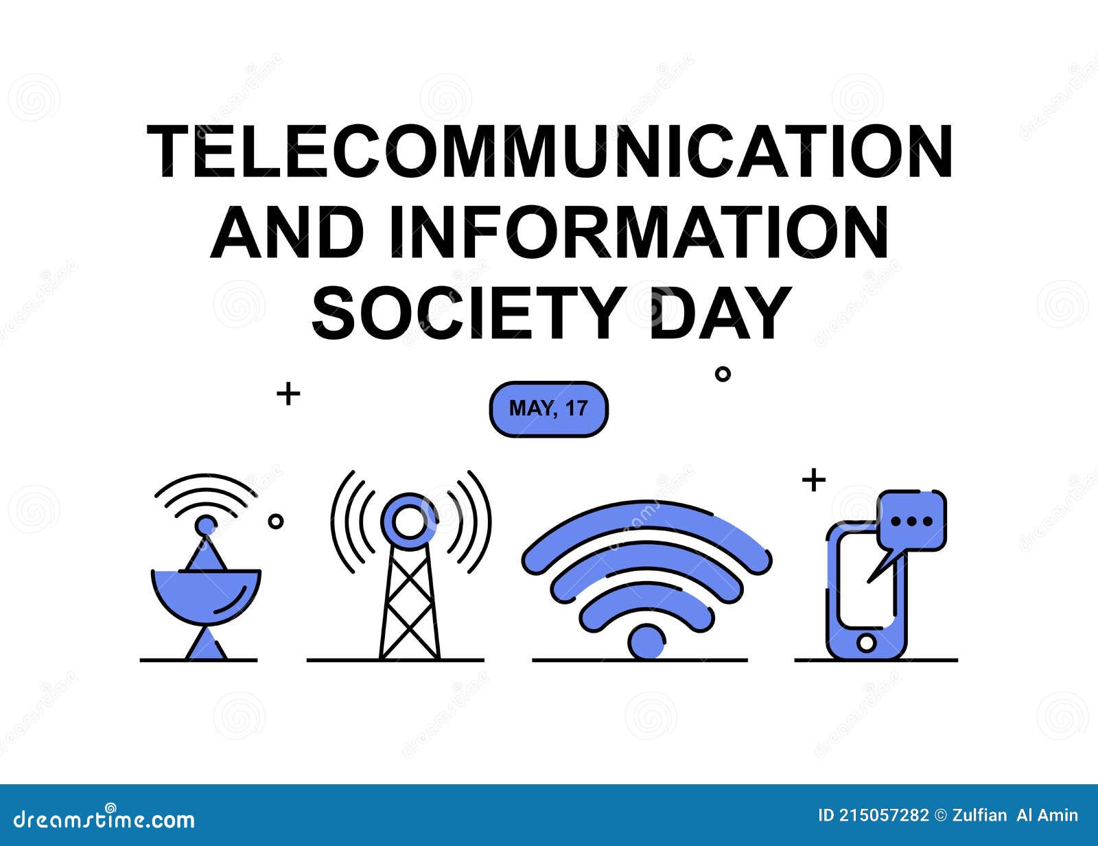 Technology for Communication Banner Design. Stock Vector - Illustration ...