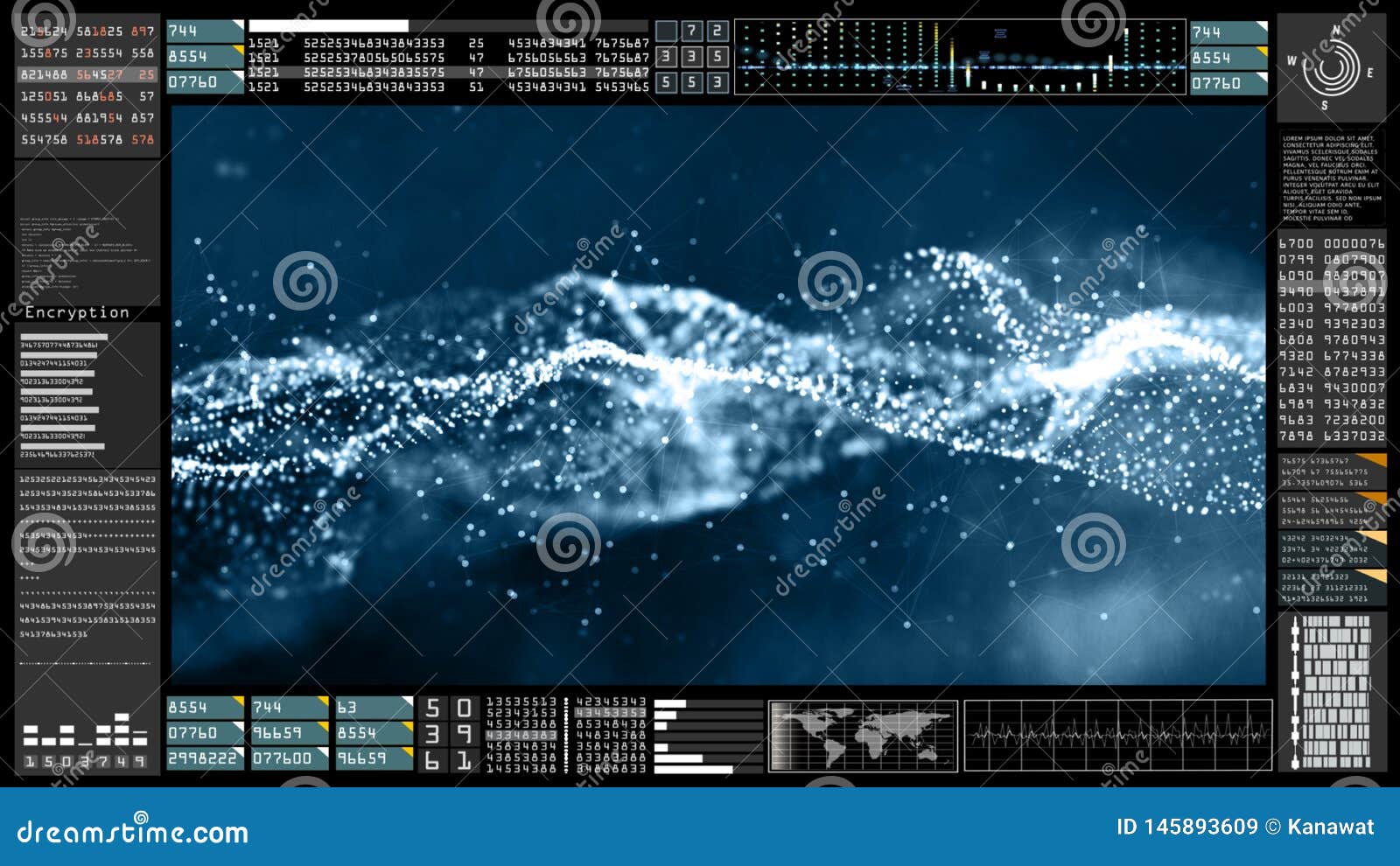 Technology Communication and Connection with Futuristic User Interface ...