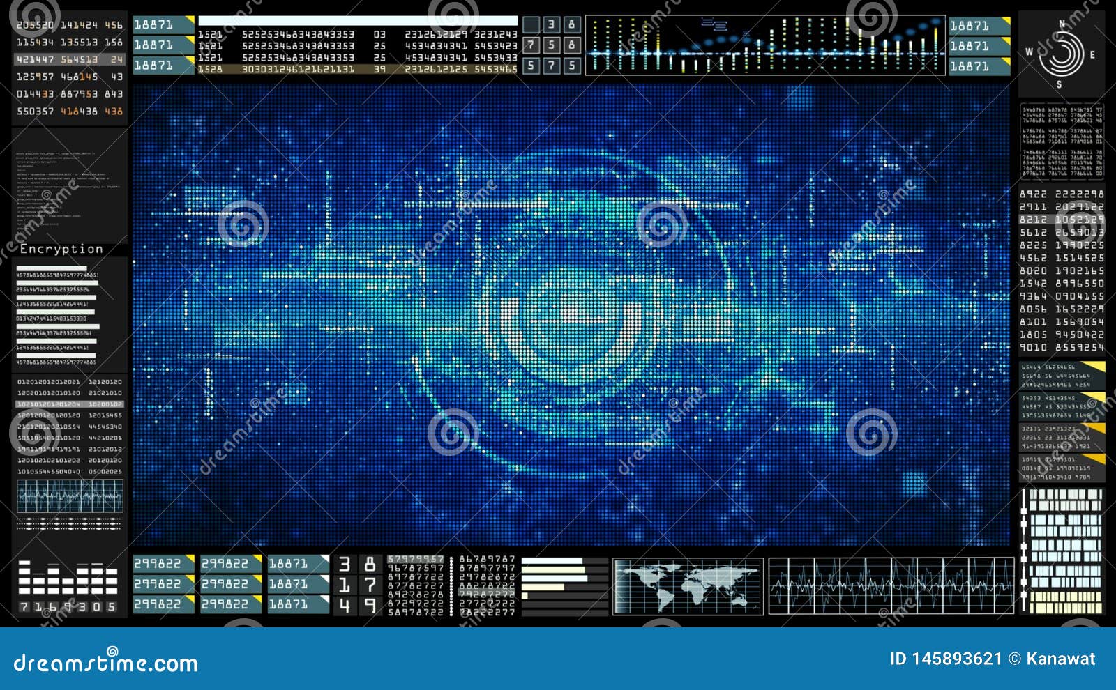 Technology Communication and Connection with Futuristic User Interface ...