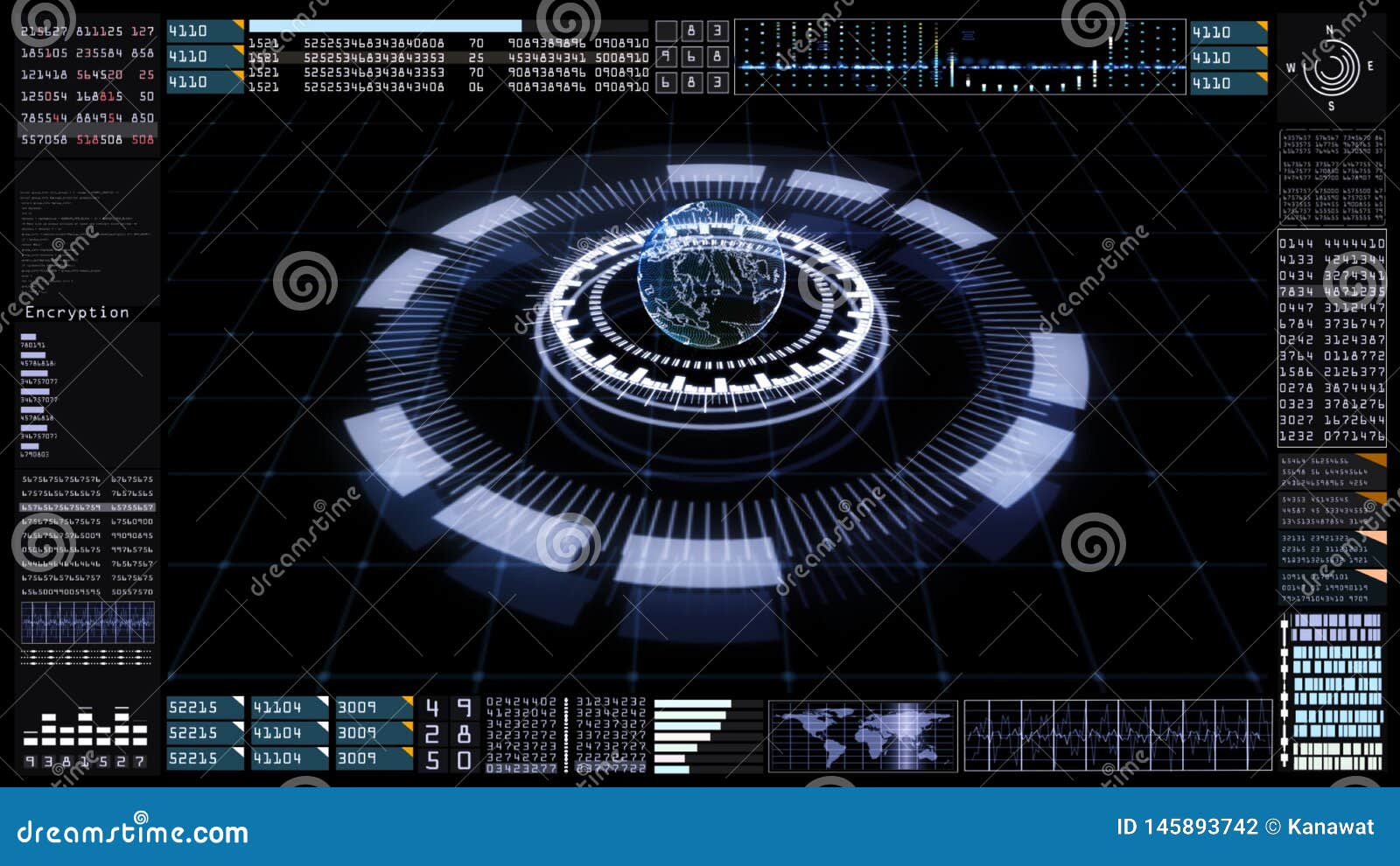 Technology Communication and Connection with Futuristic User Interface ...