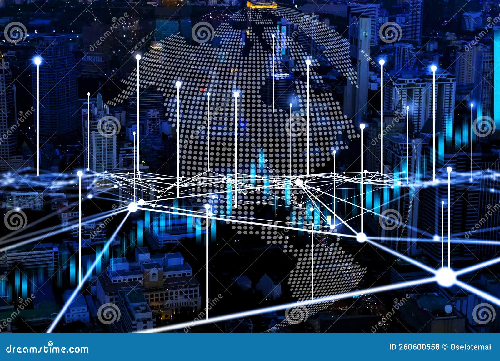 Technology Communication in the Future,internet Concept,abstract ...