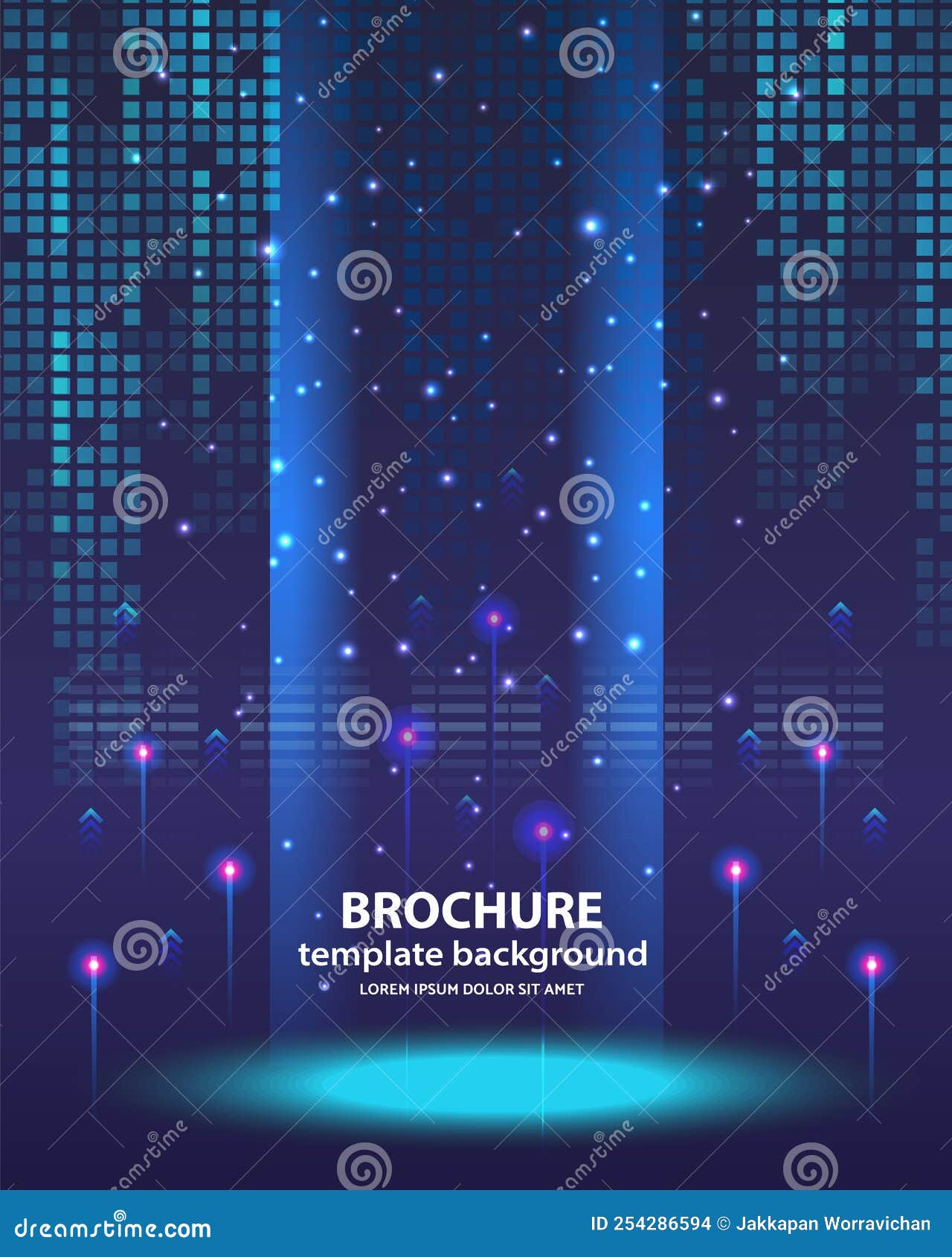 Technology Communication Hi Tech Template Background Ten Stock Vector ...