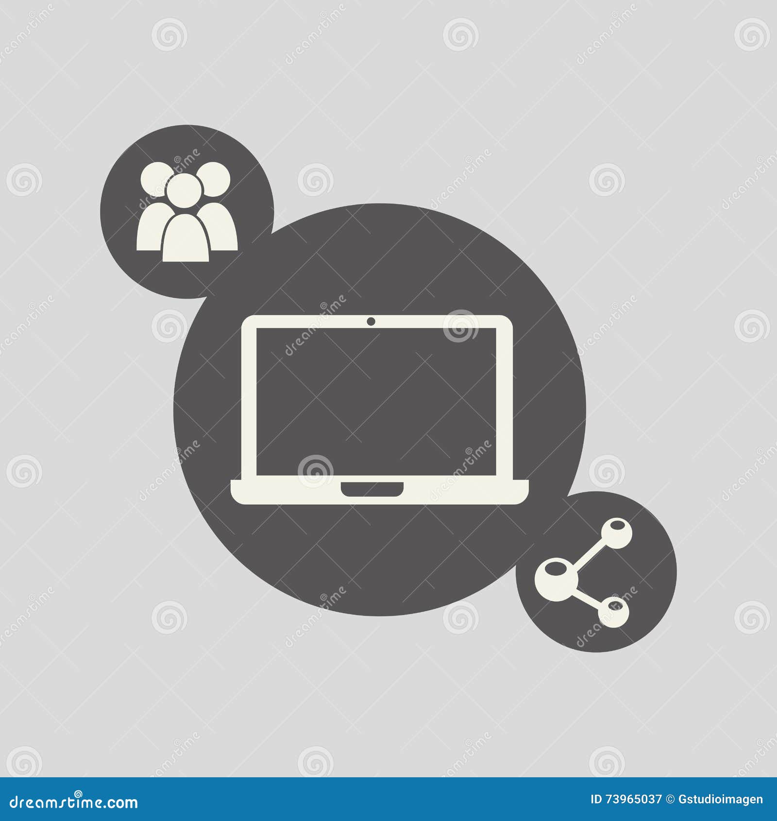 Technology Communication Icon Stock Illustration - Illustration of ...