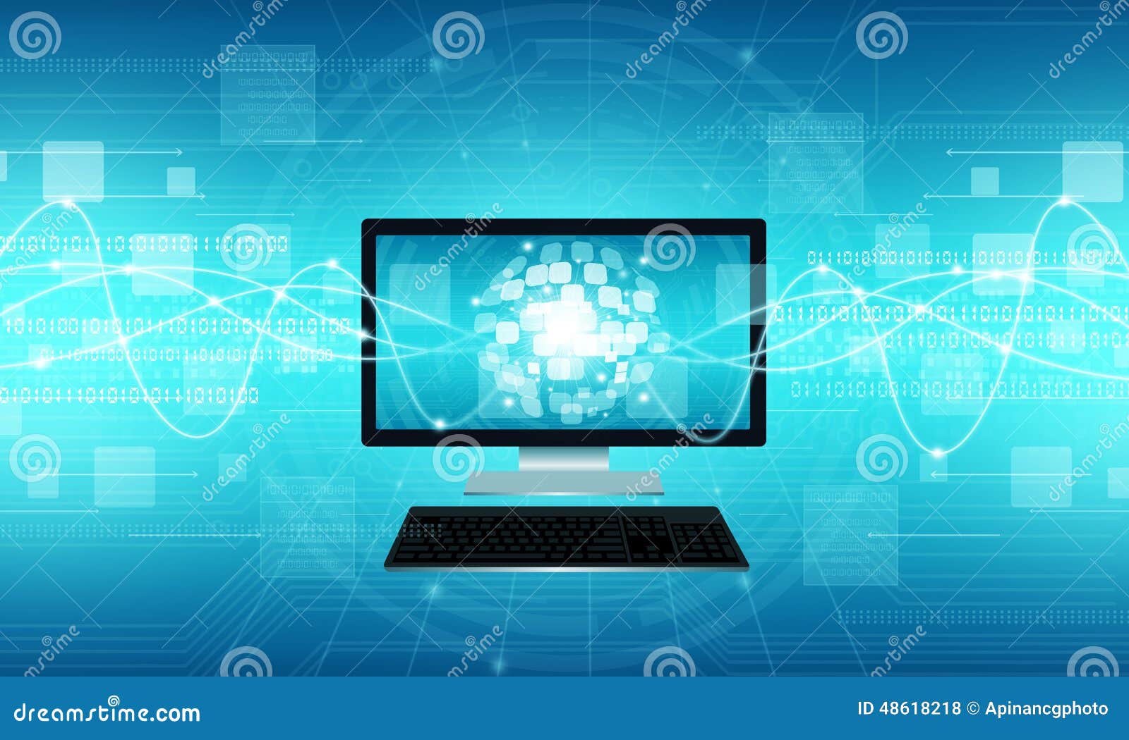 Technology Communication Internet Connection Background Stock Photo ...
