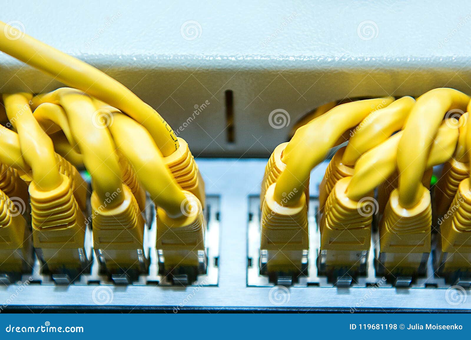 Technology and Communication, Service Cabinets with Connected Wires ...