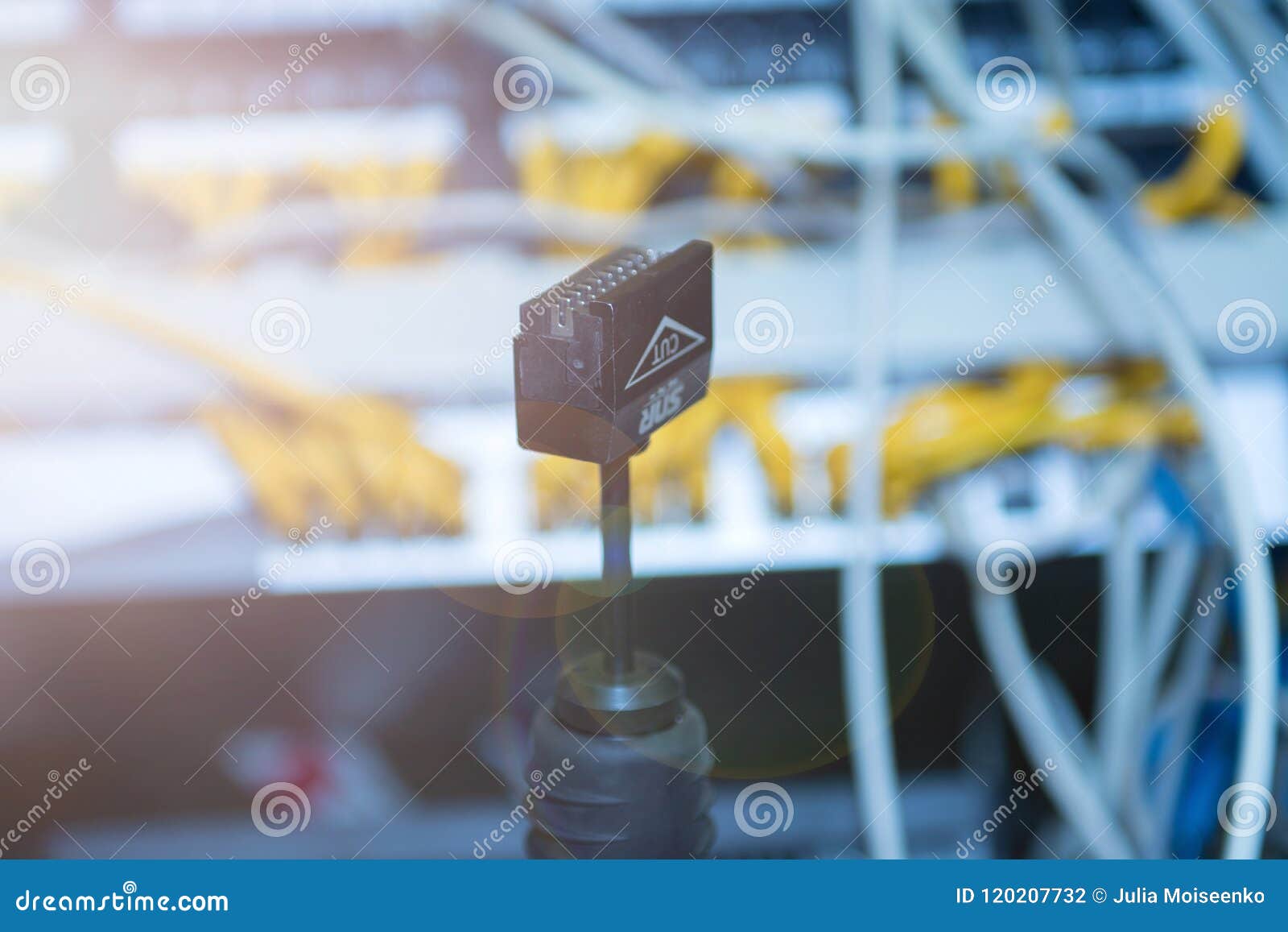 Technology and Communication, Service Cabinets with Connected Wires ...