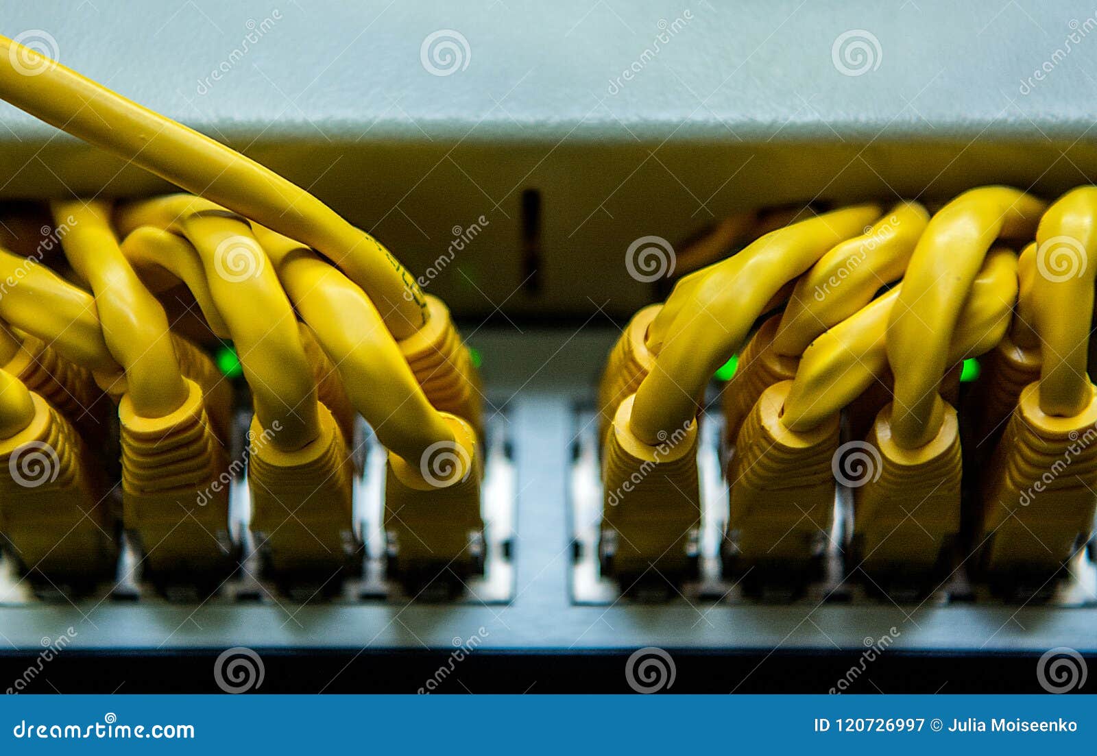 Technology and Communication, Service Cabinets with Connected Wires ...