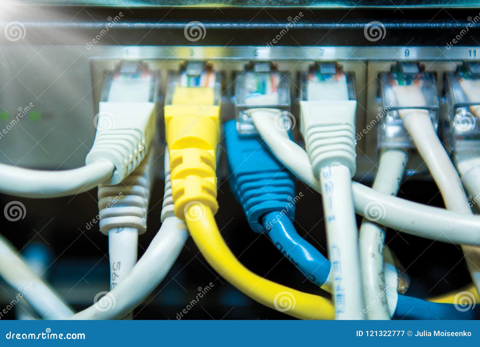 Technology and Communication, Service Cabinets with Connected Wires ...