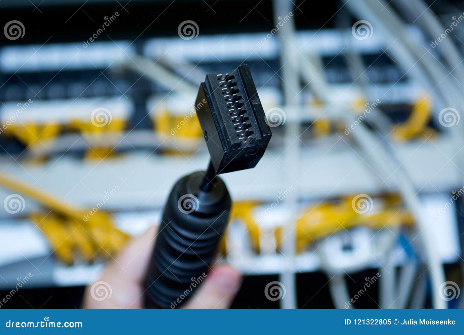 Technology and Communication, Service Cabinets with Connected Wires ...