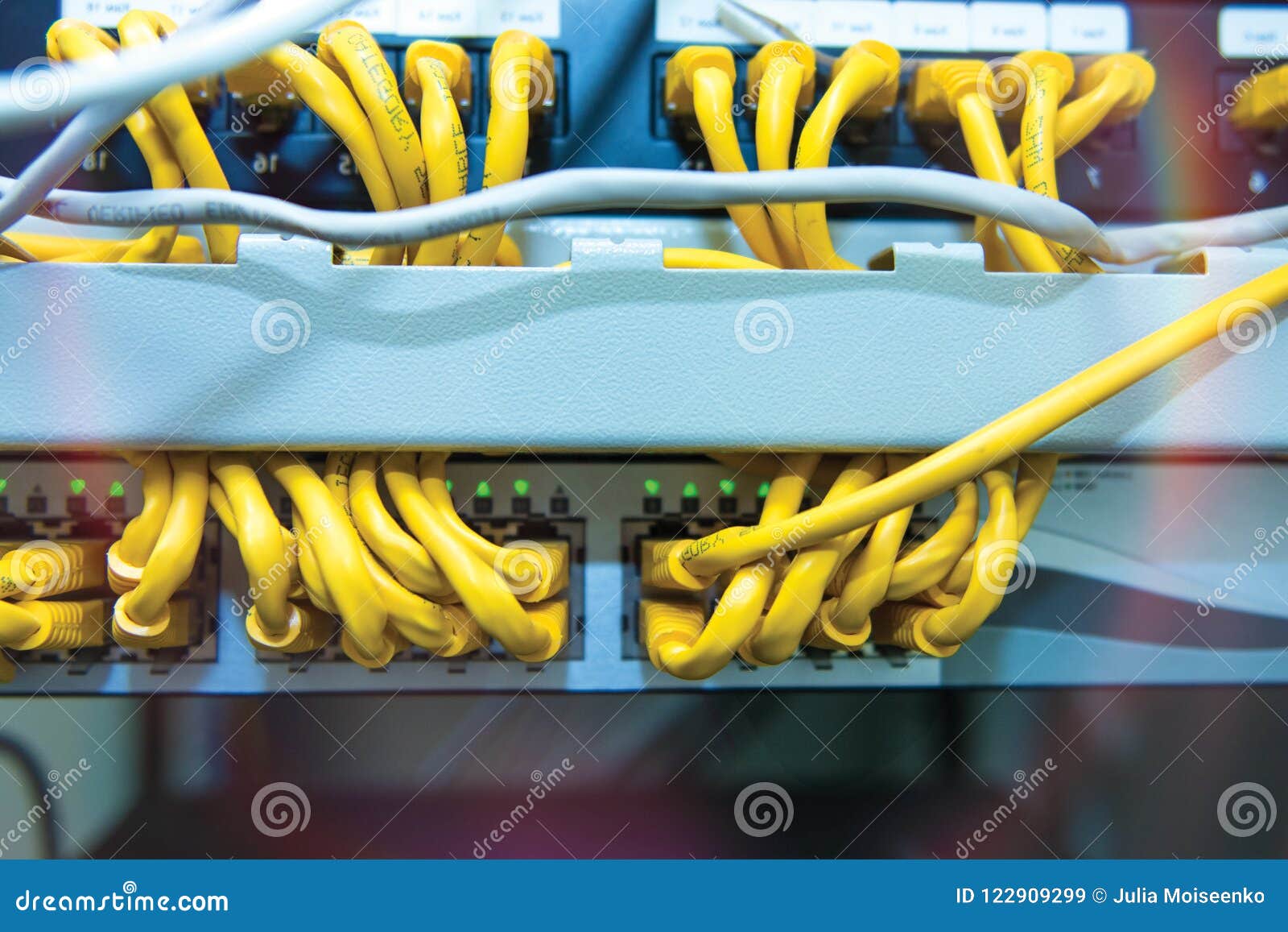 Technology and Communication, Service Cabinets with Connected Wires ...