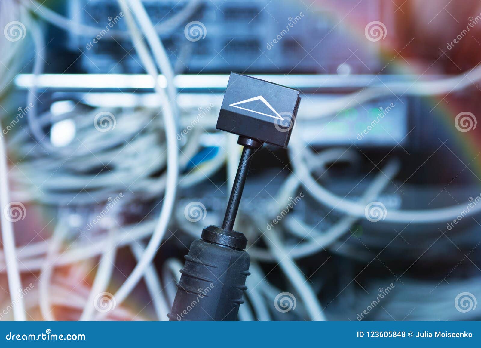 Technology and Communication, Service Cabinets with Connected Wires ...