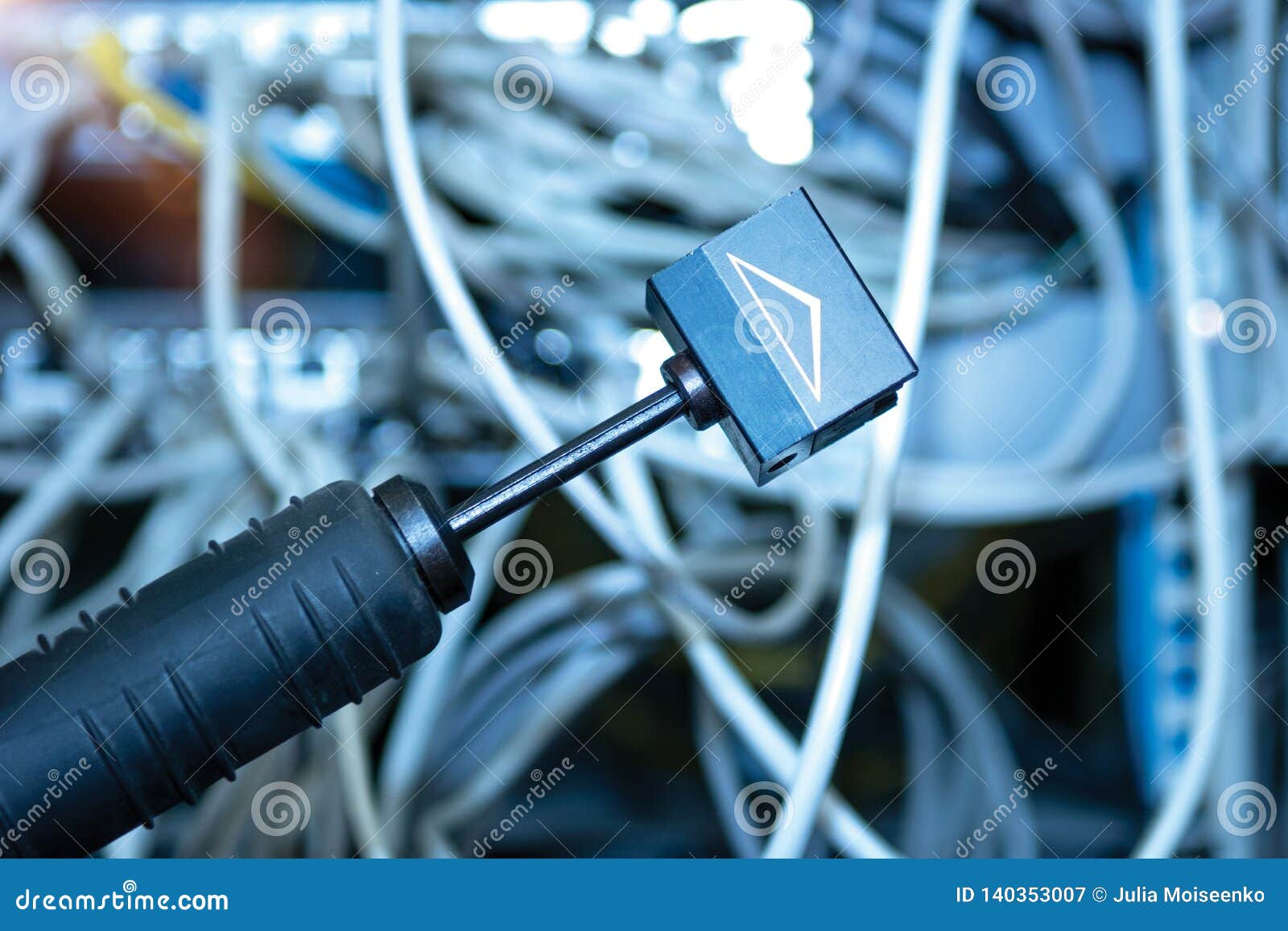 Technology and Communication, Service Cabinets with Connected Wires ...