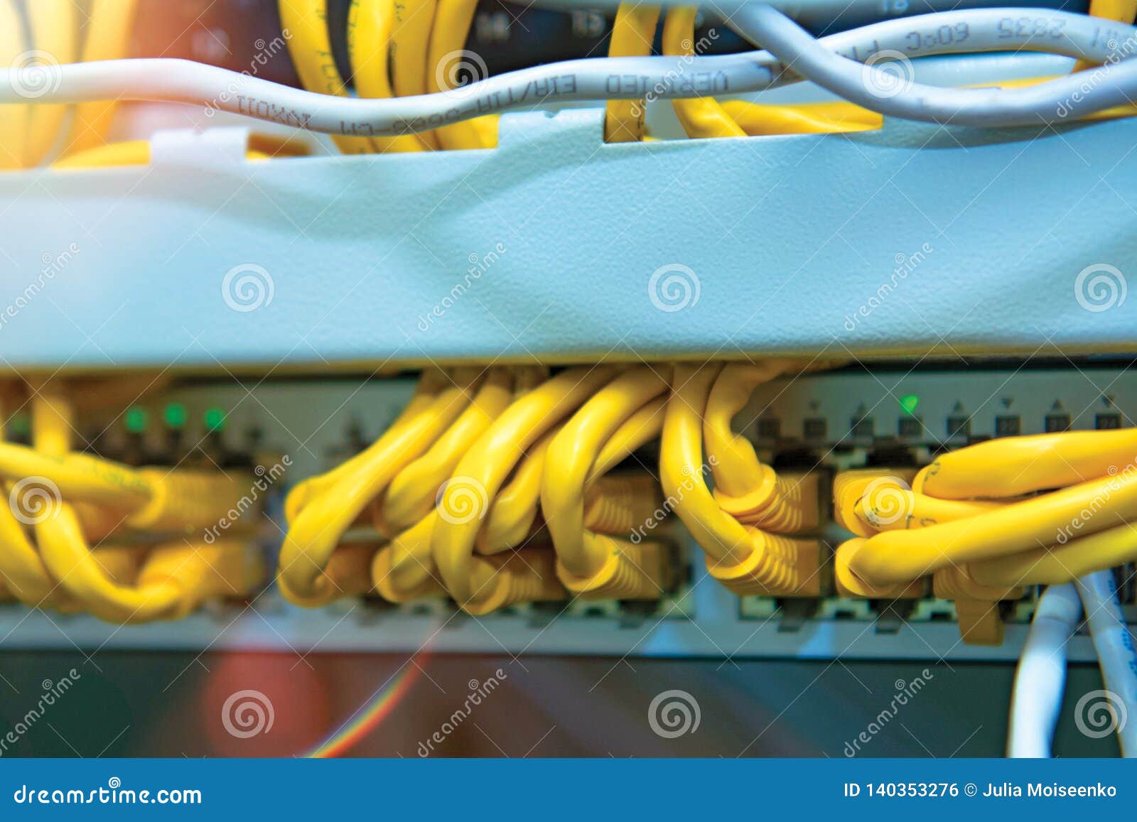 Technology and Communication, Service Cabinets with Connected Wires ...